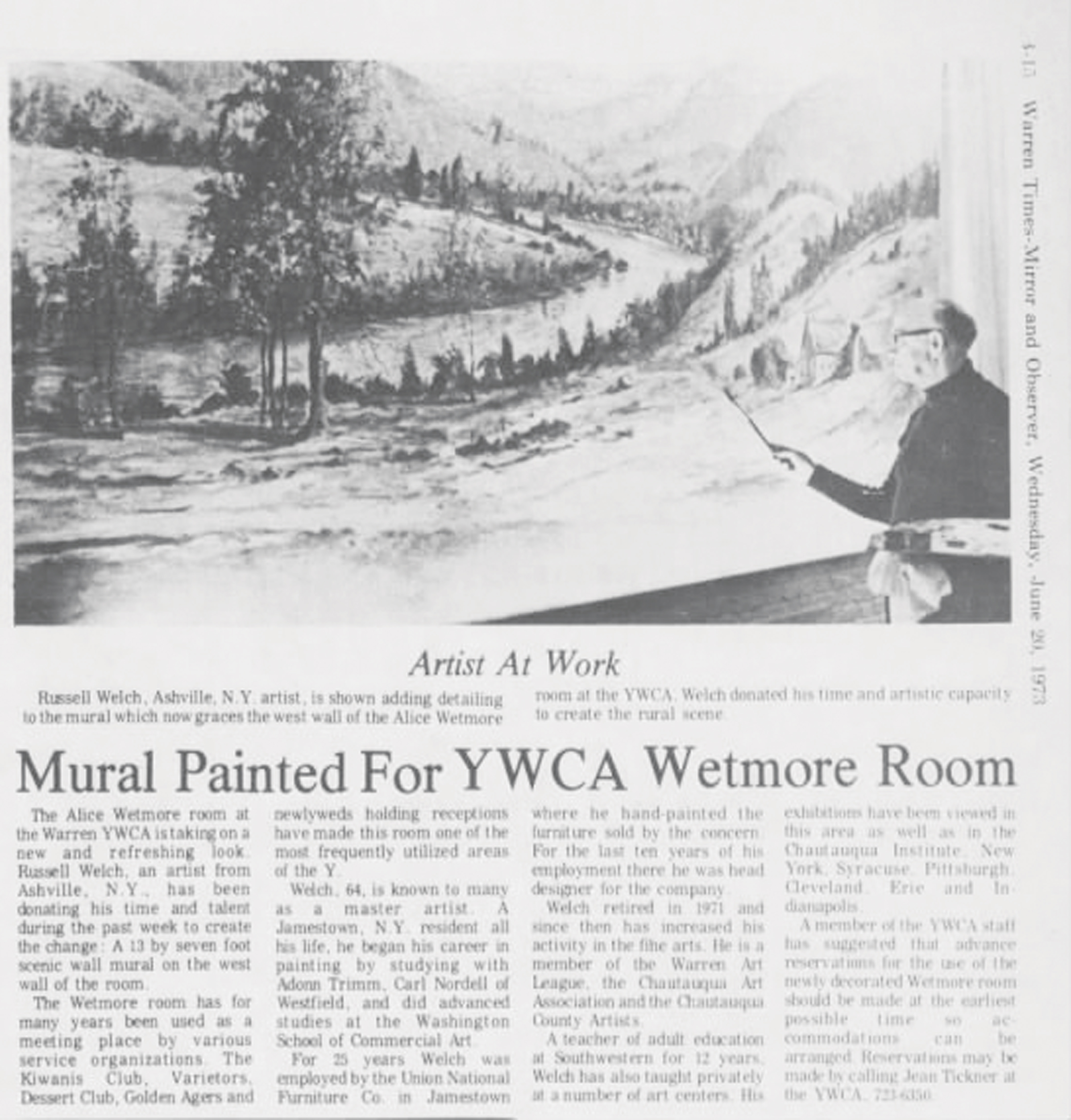Russell Welch exhibit at Warren County Historical Society | News ...